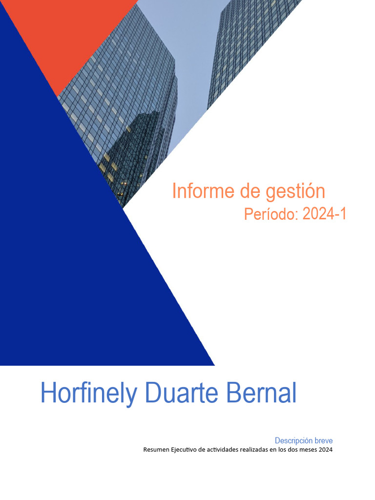 Plantilla de Informe Gestion en Word | PDF | Presupuesto | Economias