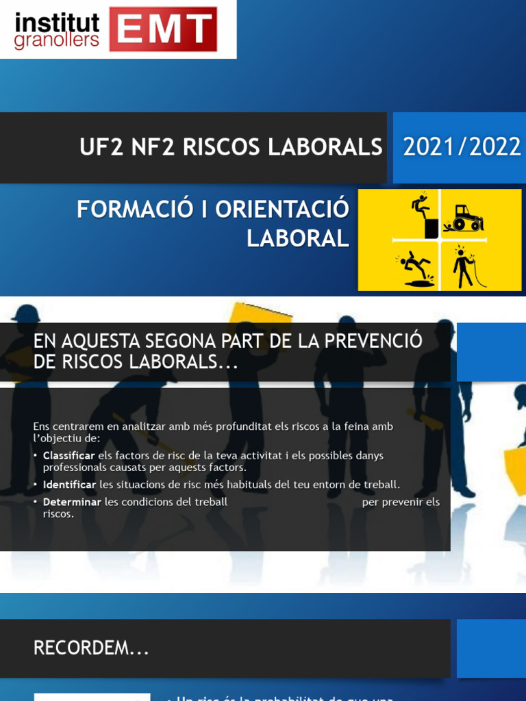 Uf2 Nf2 Riscos Laborals | PDF