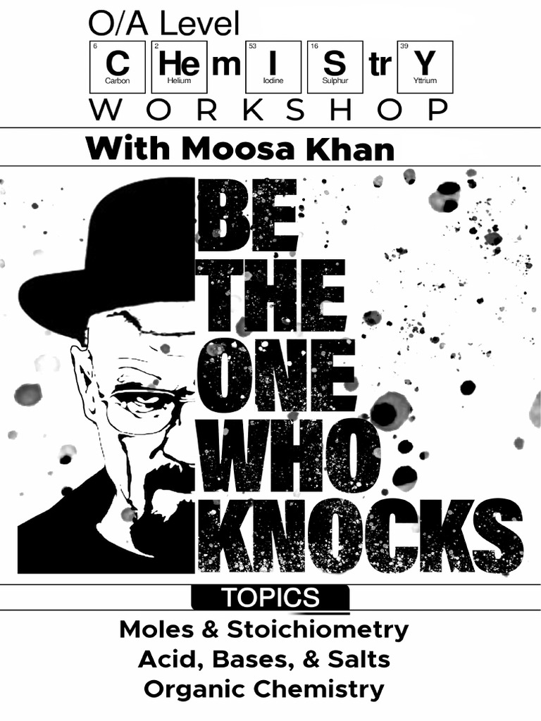 Ol Chem Workshop 2024-Moosa Khan (2) - 240417 - 164943 | PDF | Experiment | Stoichiometry