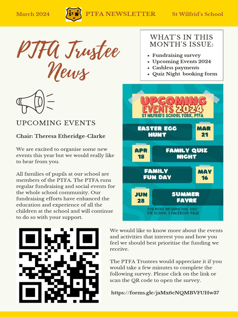 PTFA Newsletter March 2024 | PDF | Payments | Credit Card