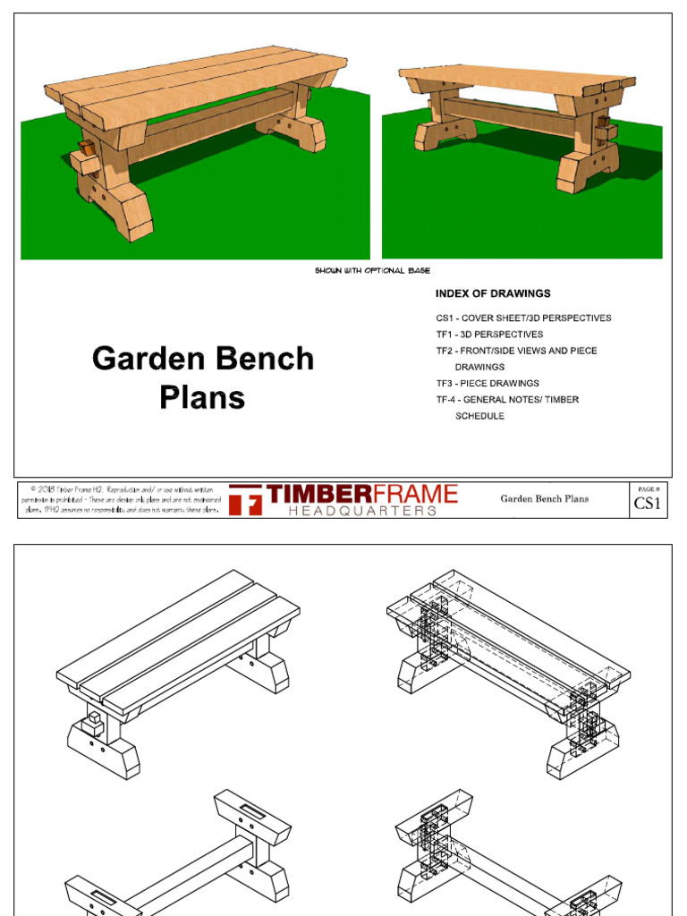 Garden Bench Plans | PDF
