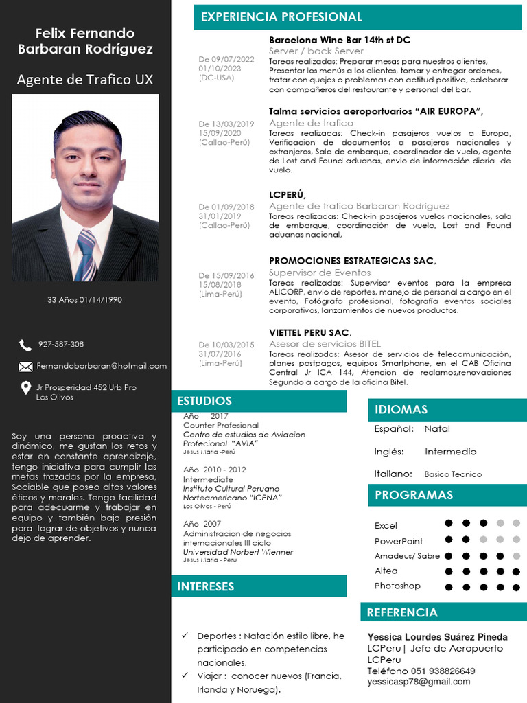 CV Fernando Barbaran 2023 | PDF