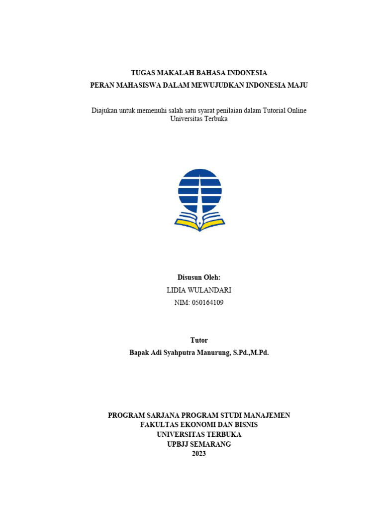 TUGAS 2 BAHASA INDONESIA | PDF