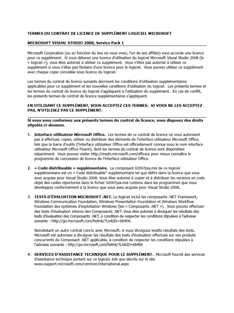 License | PDF | Logiciel | Microsoft Office