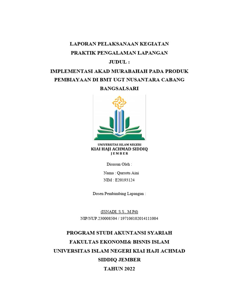 LAPORAN Aini (Fiks) PPL | PDF