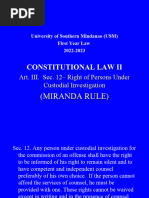 Miranda Rights | PDF | Miranda Warning | Legal Procedure