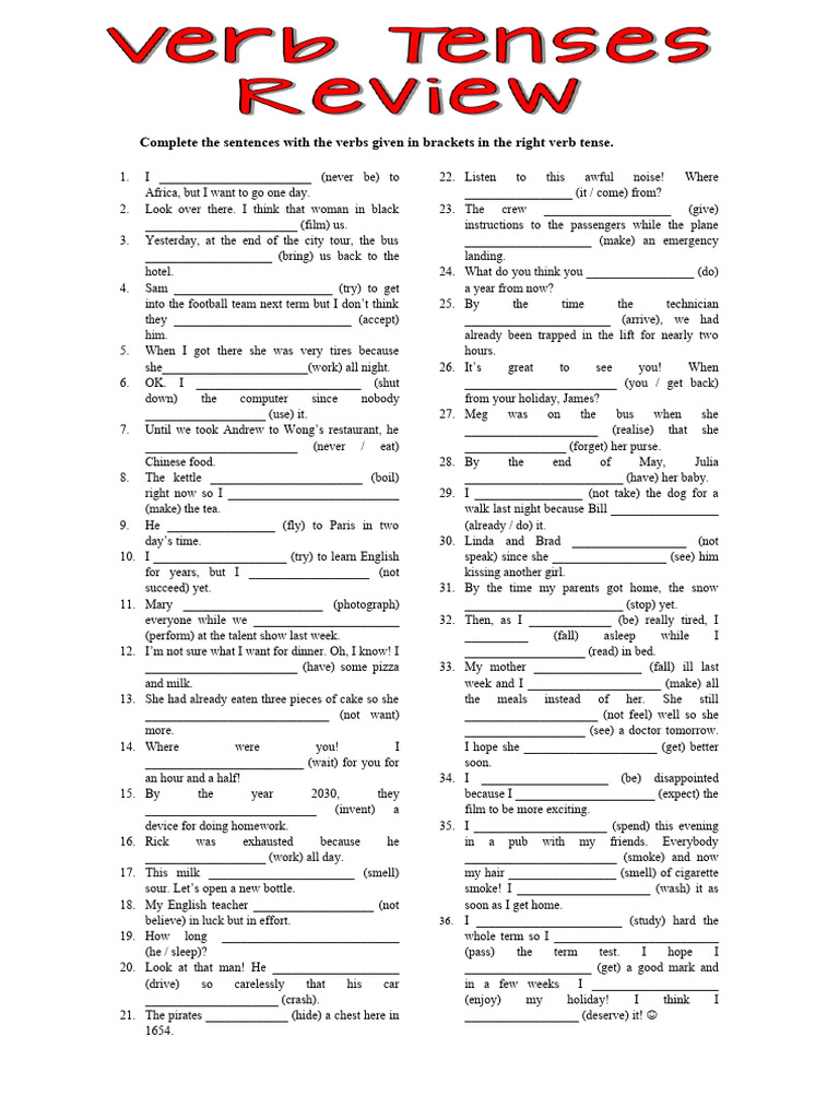 All Verb Tenses | PDF