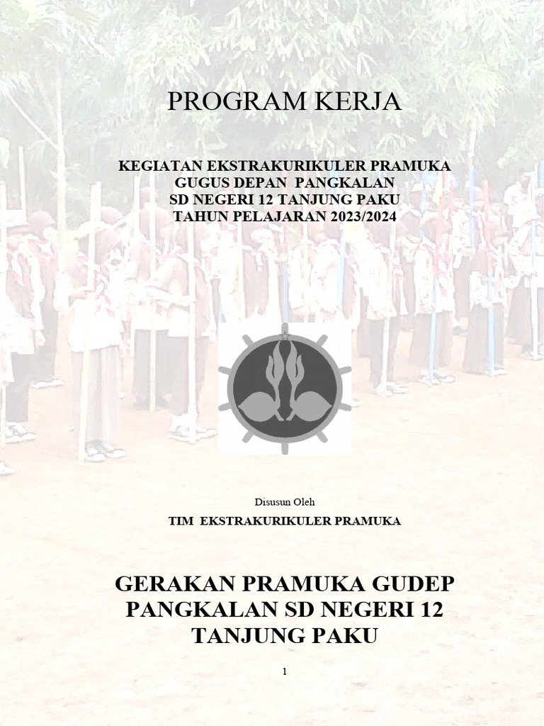 Program Kerja Pramuka Penggalang | PDF