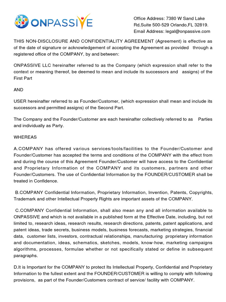 NDA | Download Free PDF | Trade Secret | Non Disclosure Agreement