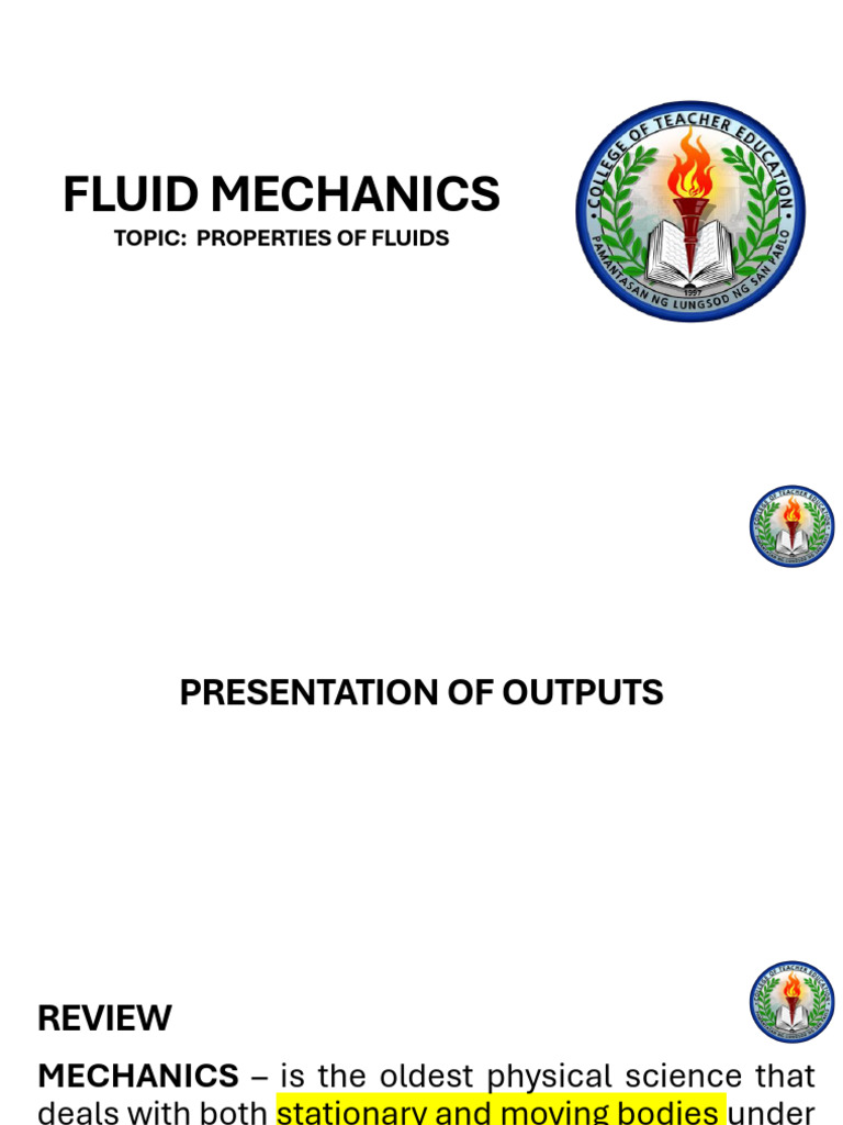 2 Properties of Fluids and Formula | PDF | Fluid Mechanics | Fluid Dynamics
