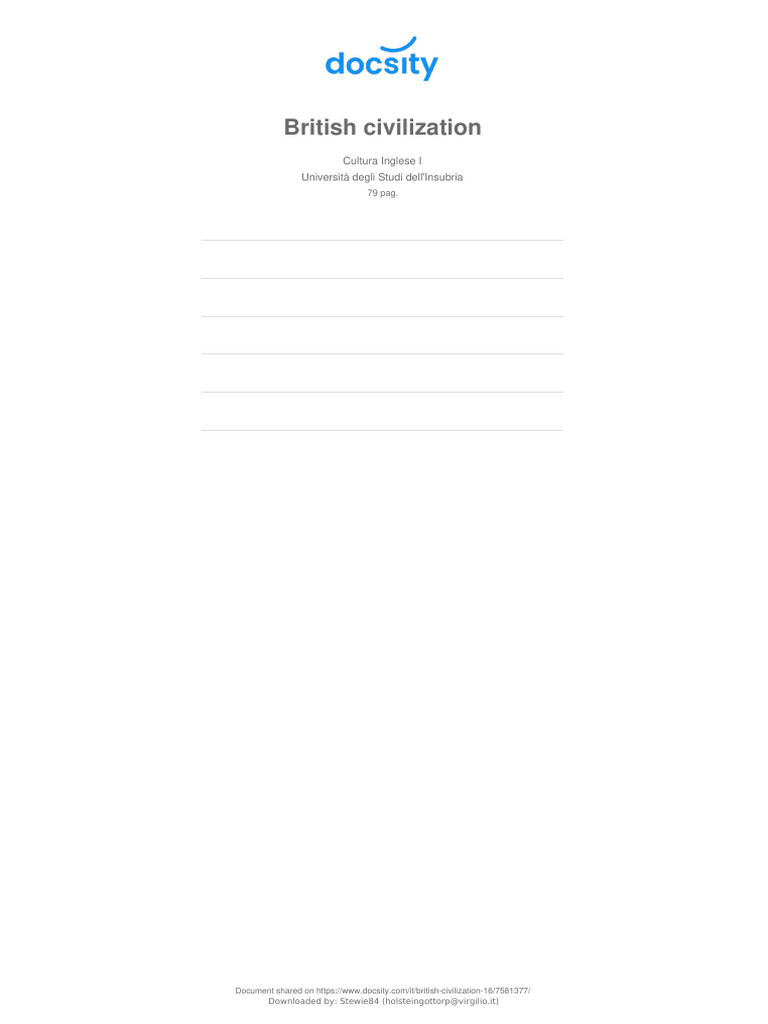 Handout - British-Civilization | Download Free PDF | United Kingdom ...