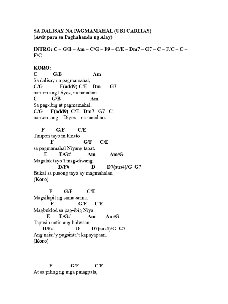 Sa Dalisay Na Pagmamahal | PDF