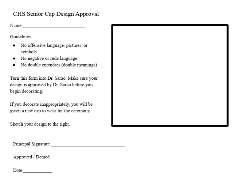 Cap Design Approval | PDF