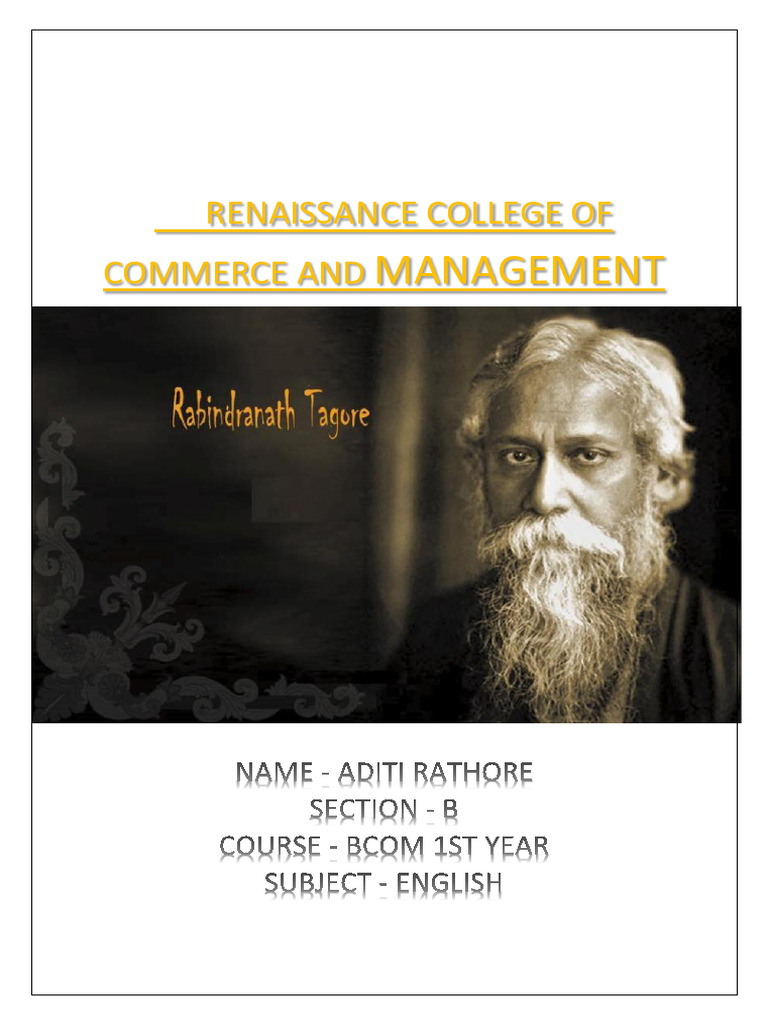 Renaissance College of Commerce and MANAGEMENT | PDF
