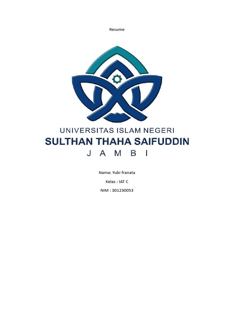 Resume B.arab Tugas Uas Iat C | PDF