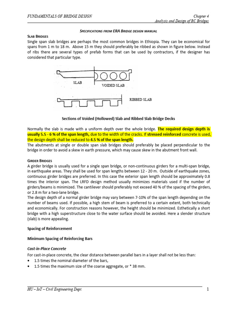 Chapter 4 Specifications | PDF | Concrete | Strength Of Materials