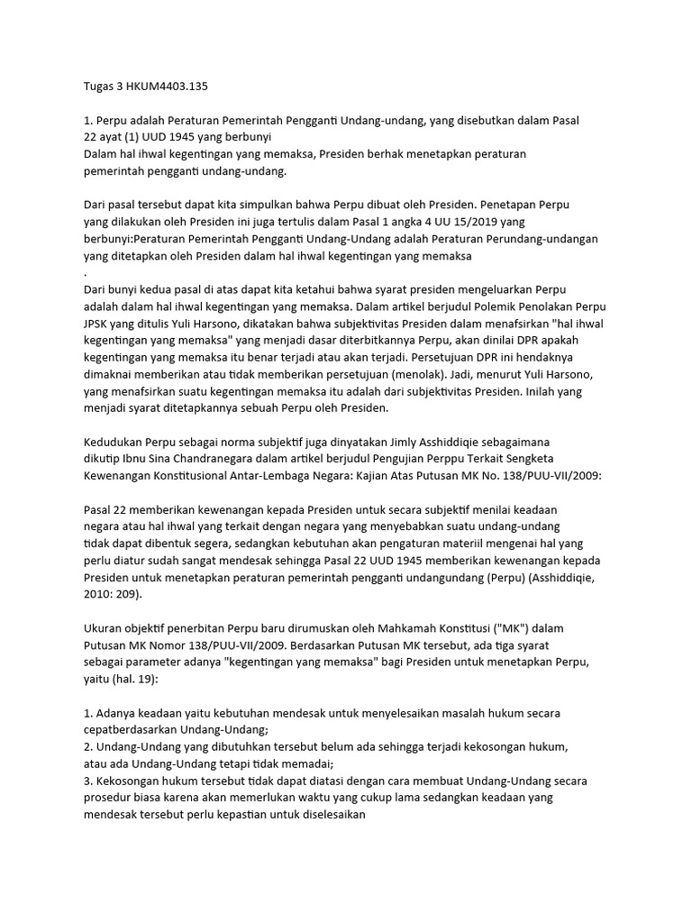 Tugas 3 HLUM4403.135 | PDF