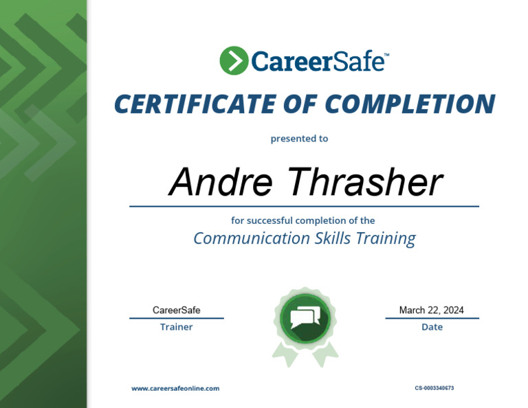 Trainer Communication Skills Cert | PDF