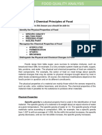 Physicochemical Properties of Food | PDF | Sucrose | Starch