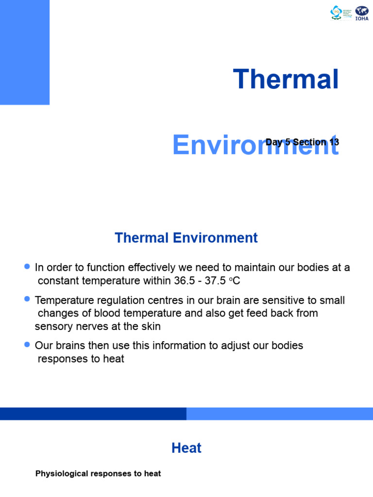 D2S8 - Thermal Environment | PDF | Heat Transfer | Hyperthermia