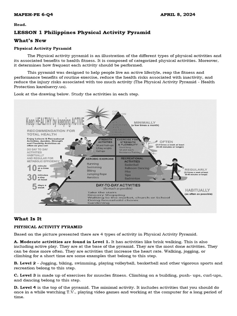 MAPEH-PE 6 - Q4 Assignment | PDF | Flexibility (Anatomy) | Physical Fitness