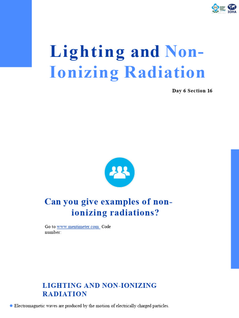 D2S11 - Lighting and Non-Ionizing Radiation | PDF | Electromagnetic ...