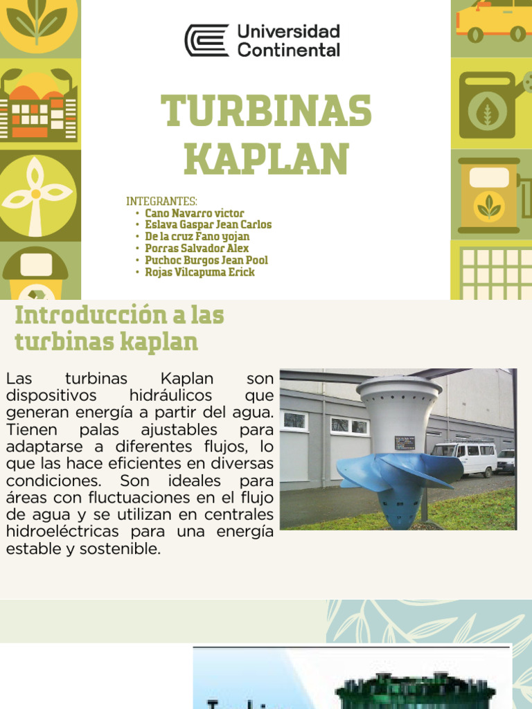 Funcionamiento y Tipos de Turbinas Kaplan | PDF | Turbina | Ingeniería ...