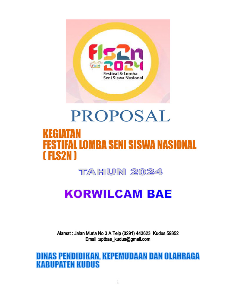 Proposal FLS2N Kecamatan | PDF | Karier & Perkembangan | Ilmu Sosial