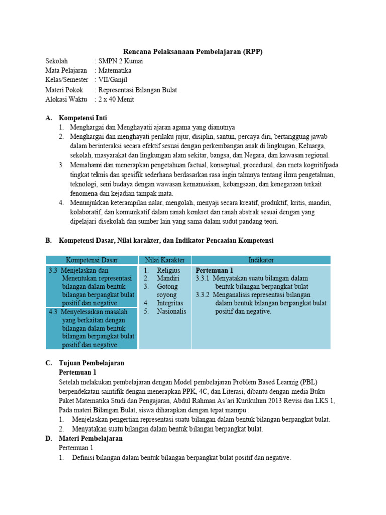 Contoh RPP Luring | PDF | Karier & Perkembangan | Pengembangan Diri
