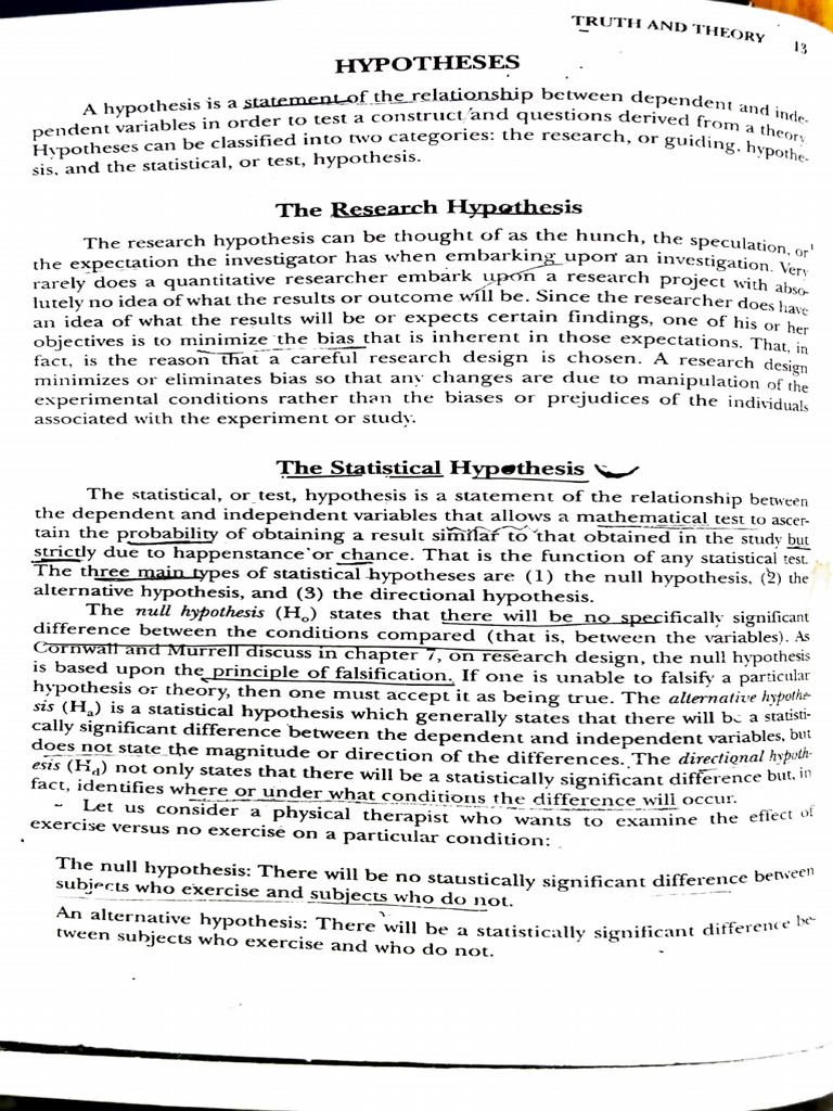 Hypothesis and Research Proposal | PDF | Hypothesis | Statistics