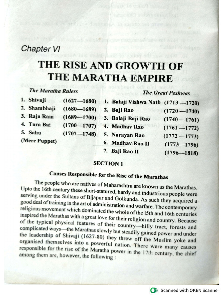 Maratha Empire | PDF