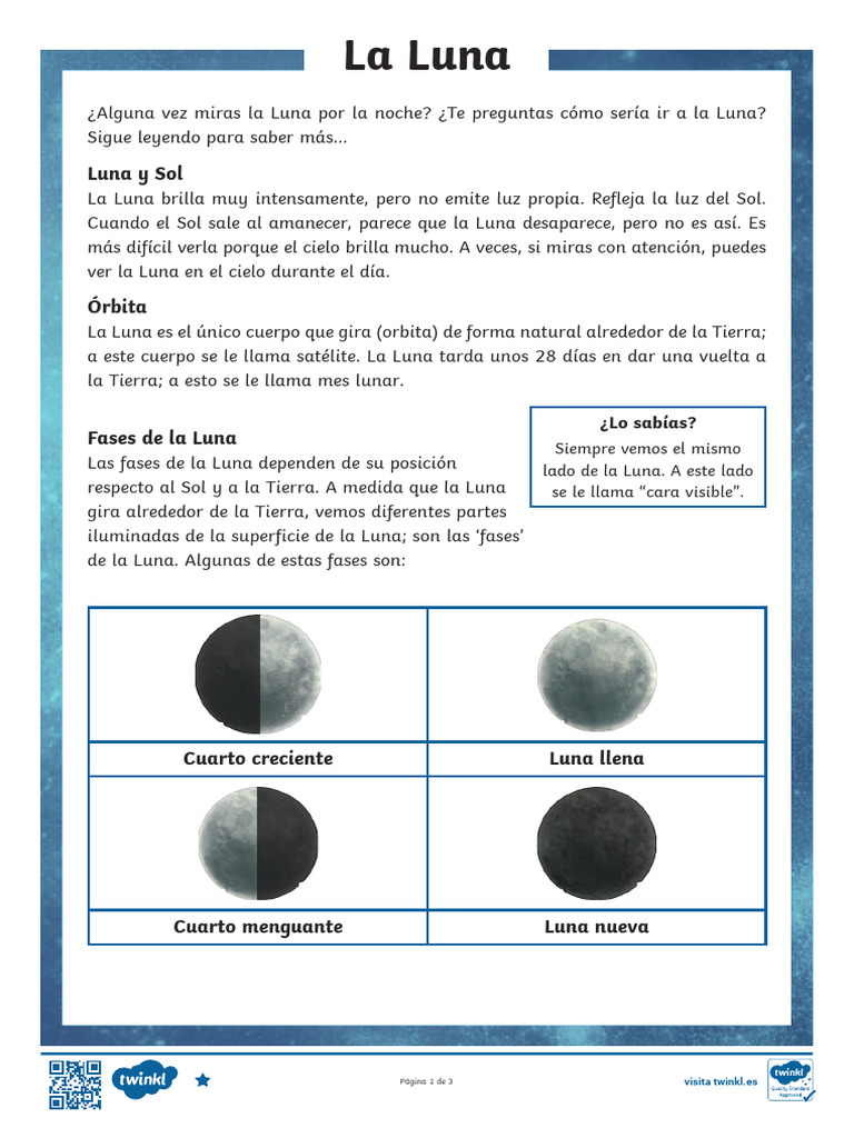 es-ss-1690966896-comprension-lectora-por-niveles-la-luna | PDF | Luna ...