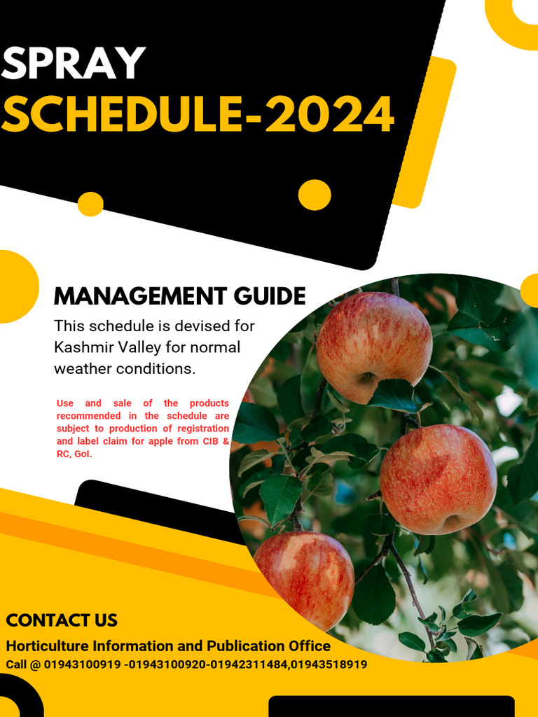 Spray Schedule 2024-f | PDF