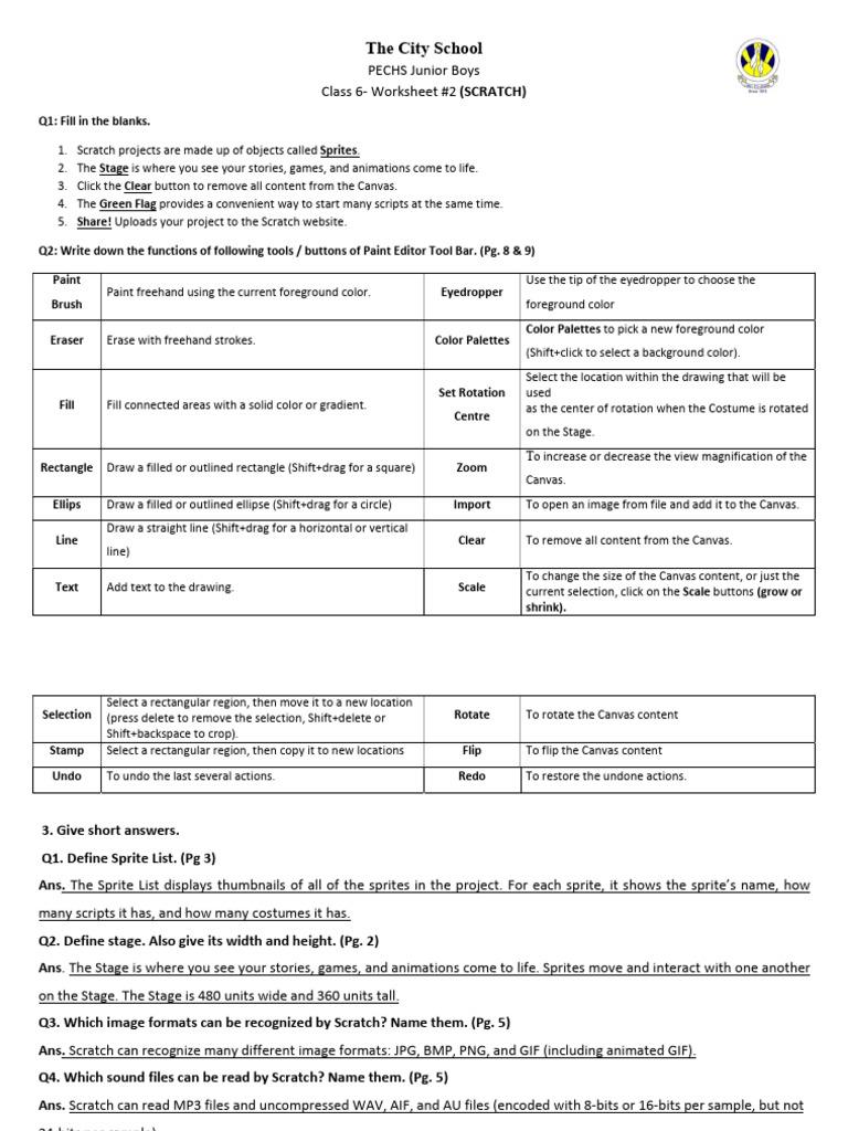 Understanding Scratch Project Components | PDF | Scratch (Programming ...