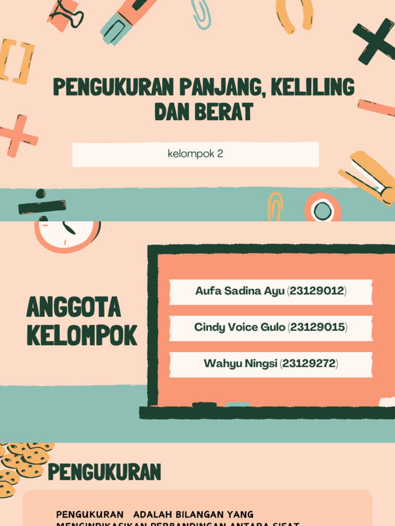 PPT KEL 2 PENGUKURAN PANJANG, KELILING DAN BERAT | PDF