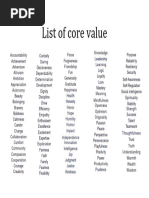 D253 List of Values | PDF