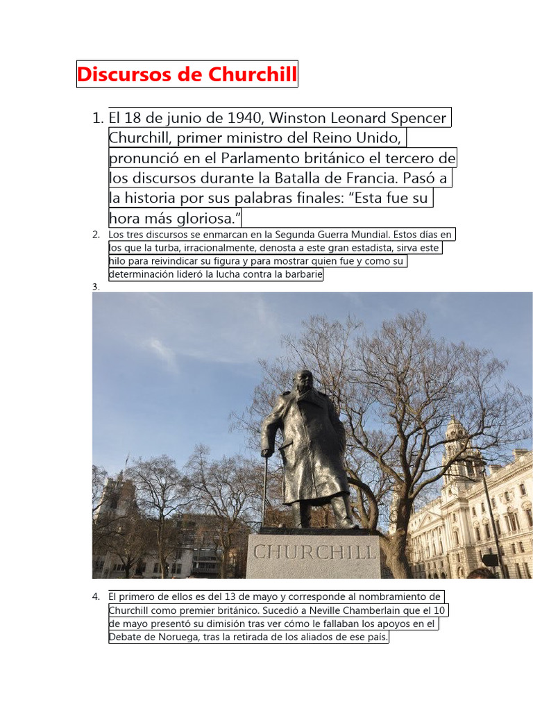 Discursos de Churchill en la WWII | PDF | Neville Chamberlain | Winston ...