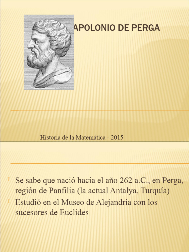 Apolonio de Perga | PDF | Geometría | Geometría euclidiana