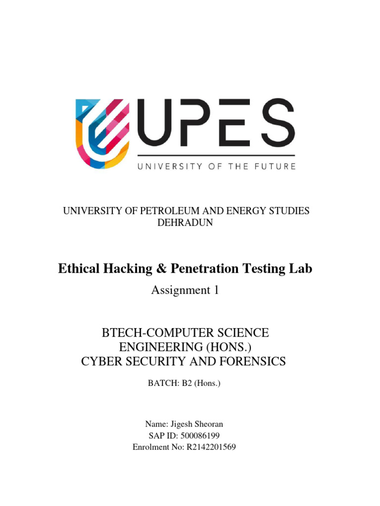 Ethical Hacking Lab Guide | PDF