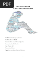 English SBA Reflections Overview | PDF