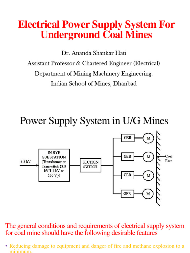 Electrical Power Supply System For Underground Coal Mines | PDF | Power ...