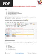 SAP EWM Activity Areas Explained | PDF | Warehouse | Information