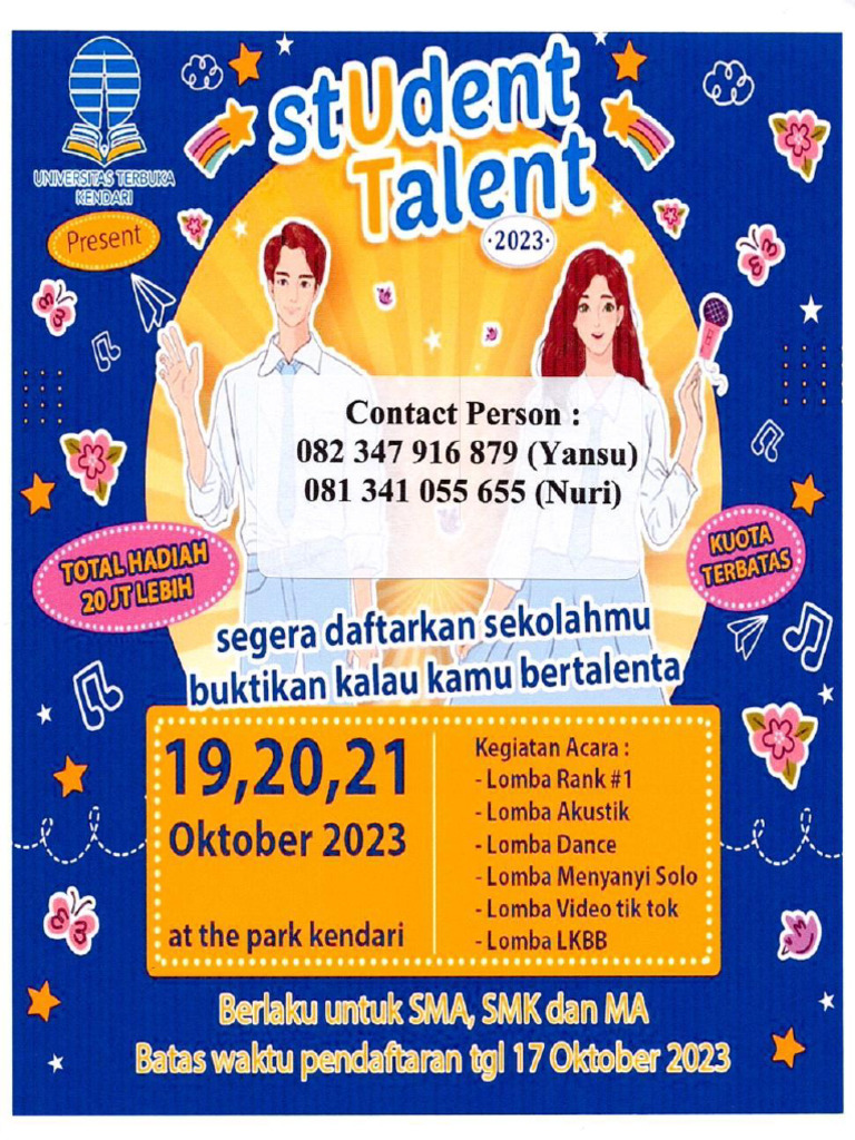 Student Talent 2023. Flayer | PDF