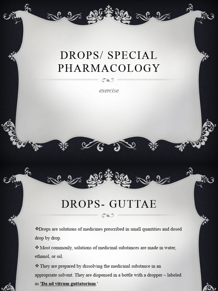Drops Exercise | PDF | Chemical Substances | Chemistry