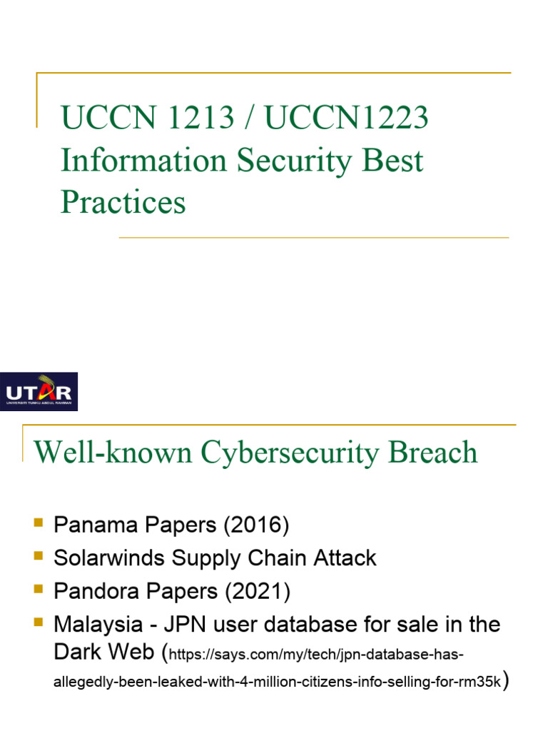 06 - Information Security Best Practices | PDF | Security | Computer ... 06 - Information Security Best Practices | PDF | Security | Computer ...