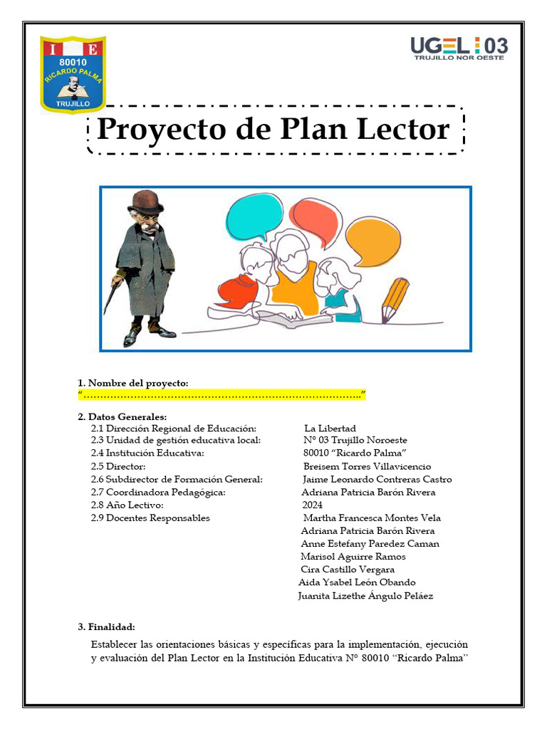 Plan Lector 2024 | PDF | Enseñando | Salón de clases