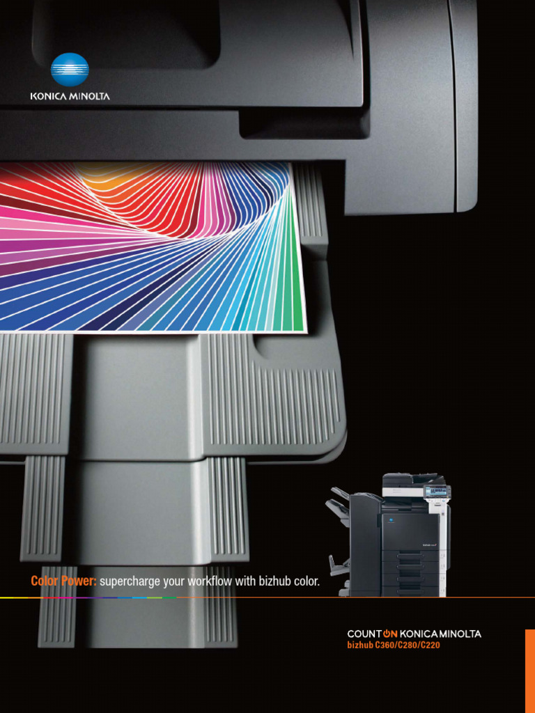 Konica Minolta Bizhub C280 Brochure | PDF | Microsoft Windows | Fax