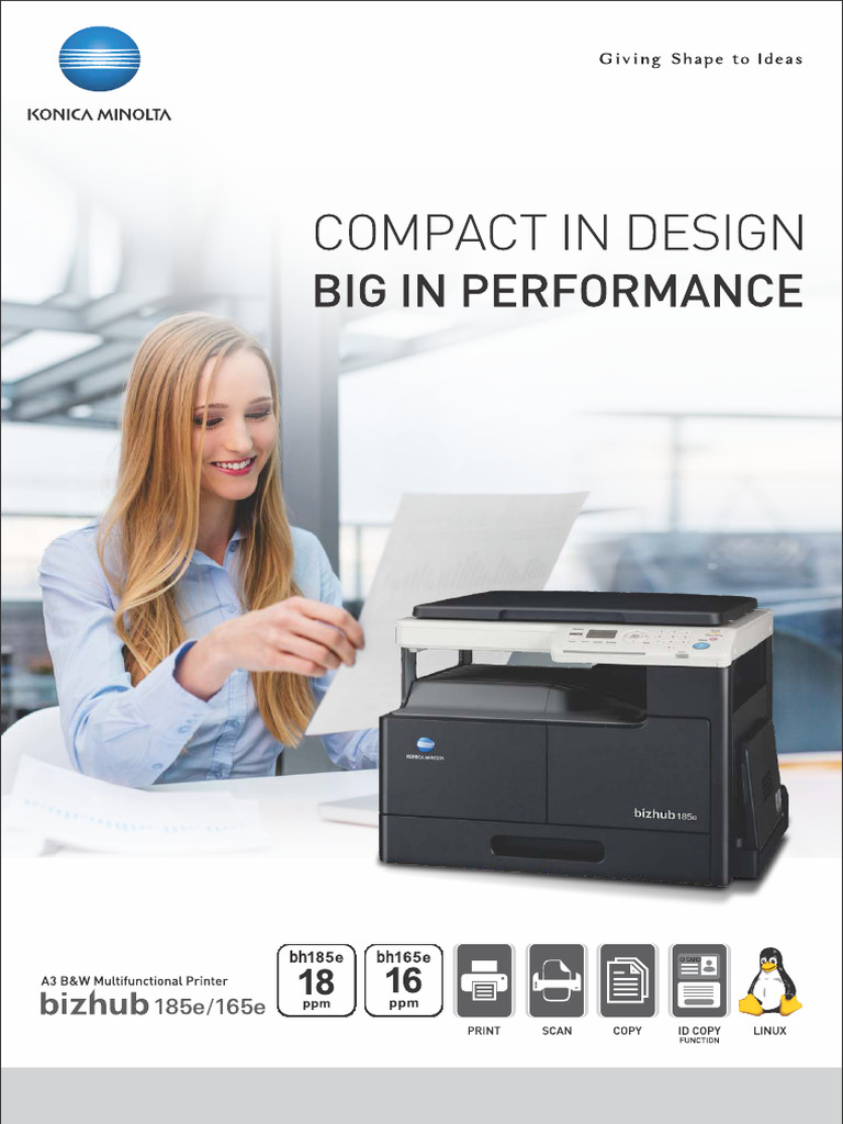Bizhub 165 185 Brochure | PDF