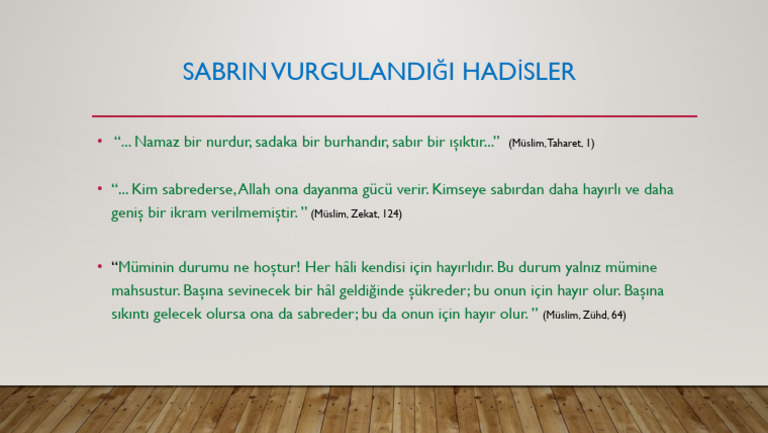 Sabrin Vurgulandi Ği Hadisler: (Müslim, Taharet, 1) | PDF