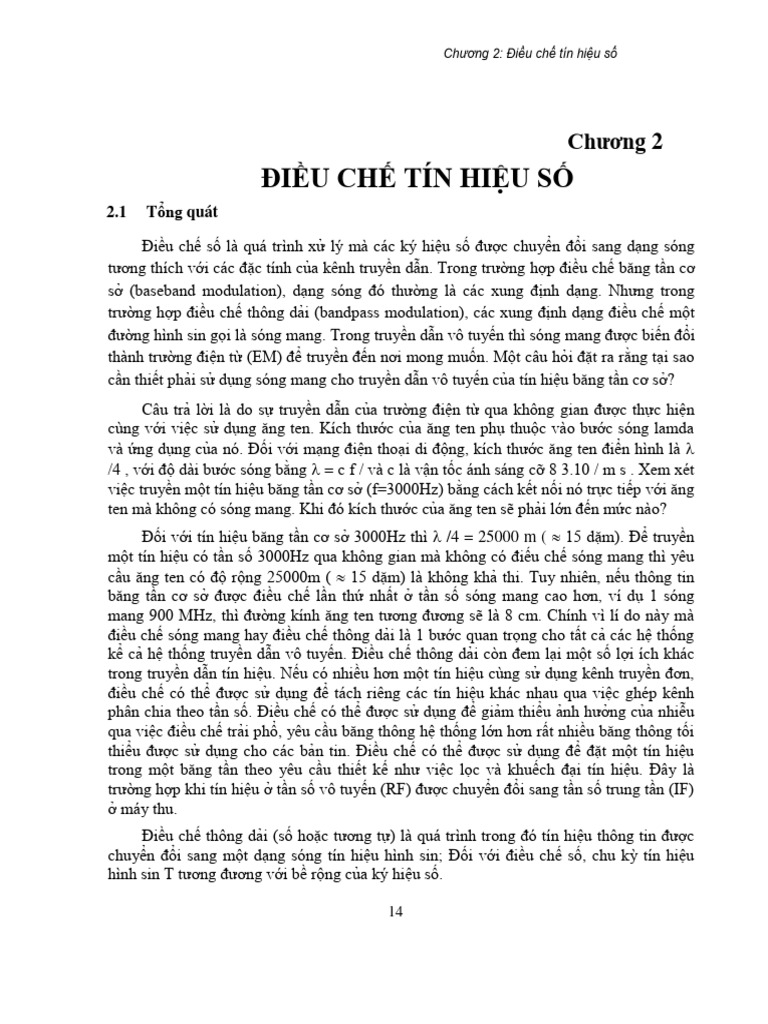 Chuong 2 Dieu Che So | PDF